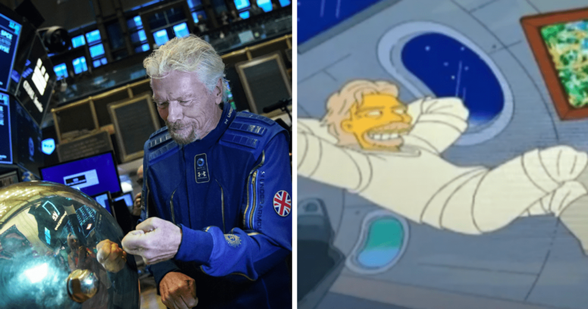 Did 'The Simpsons' predict Richard Branson's space flight? Sitcom ...