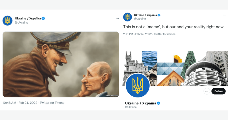 Ukraine Twitter account defends itself after being slammed for posting ...
